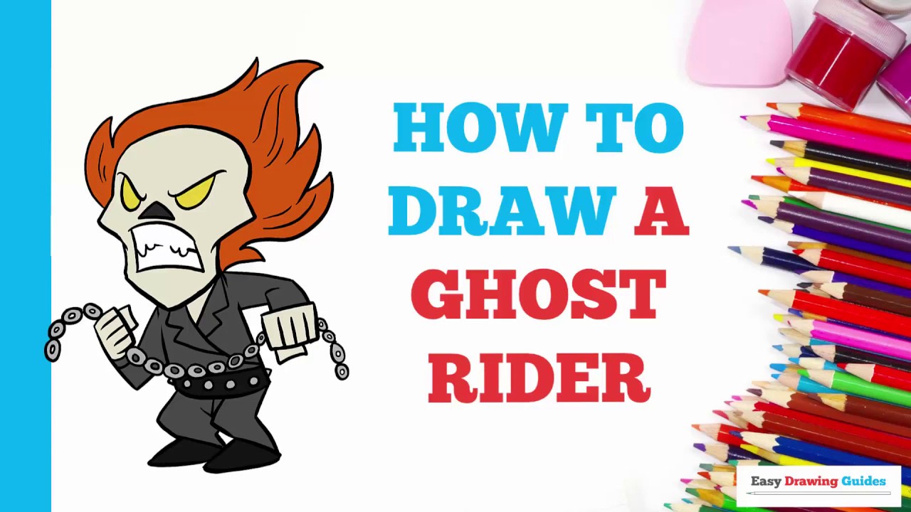 how to draw ghost rider