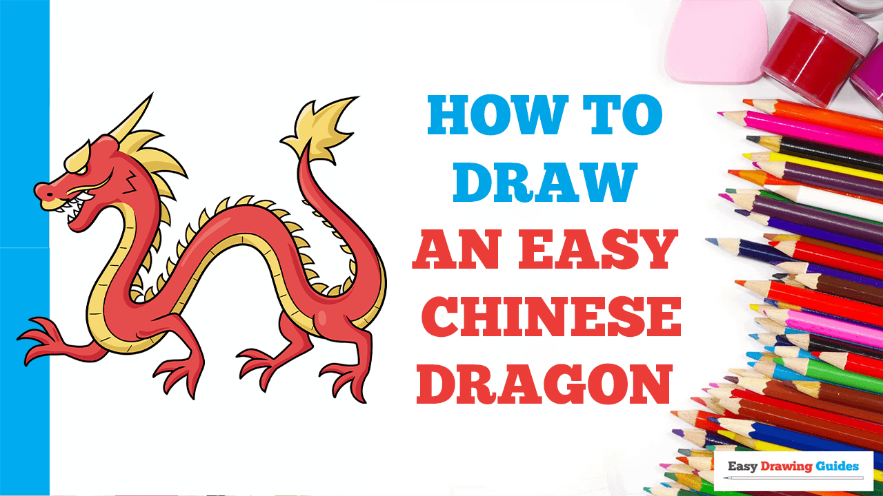 how to draw red dragon