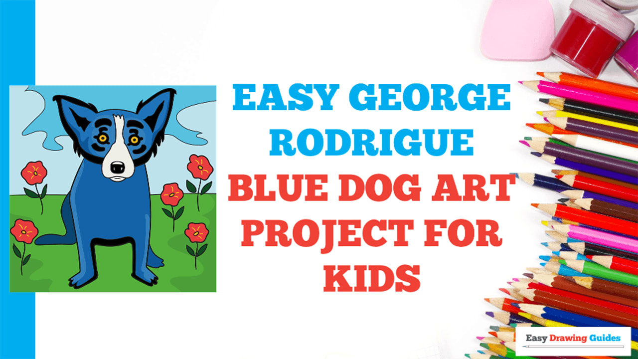 how to draw blue dog