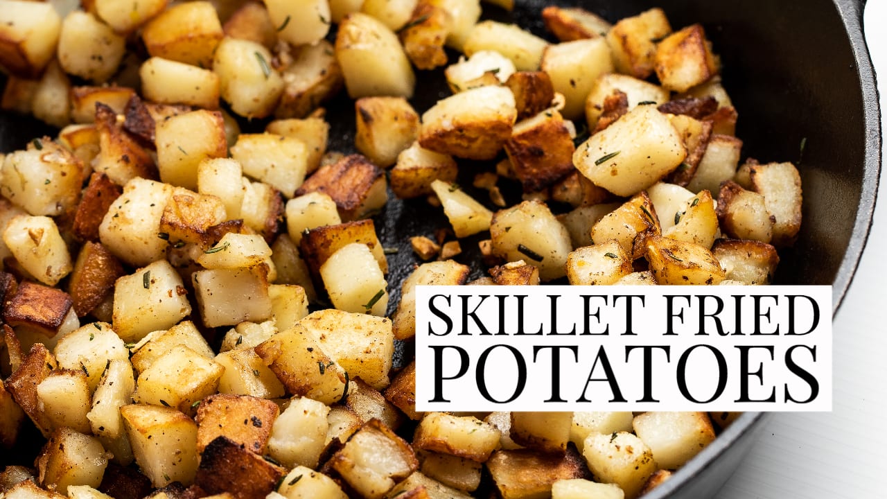 thin pan fried potatoes