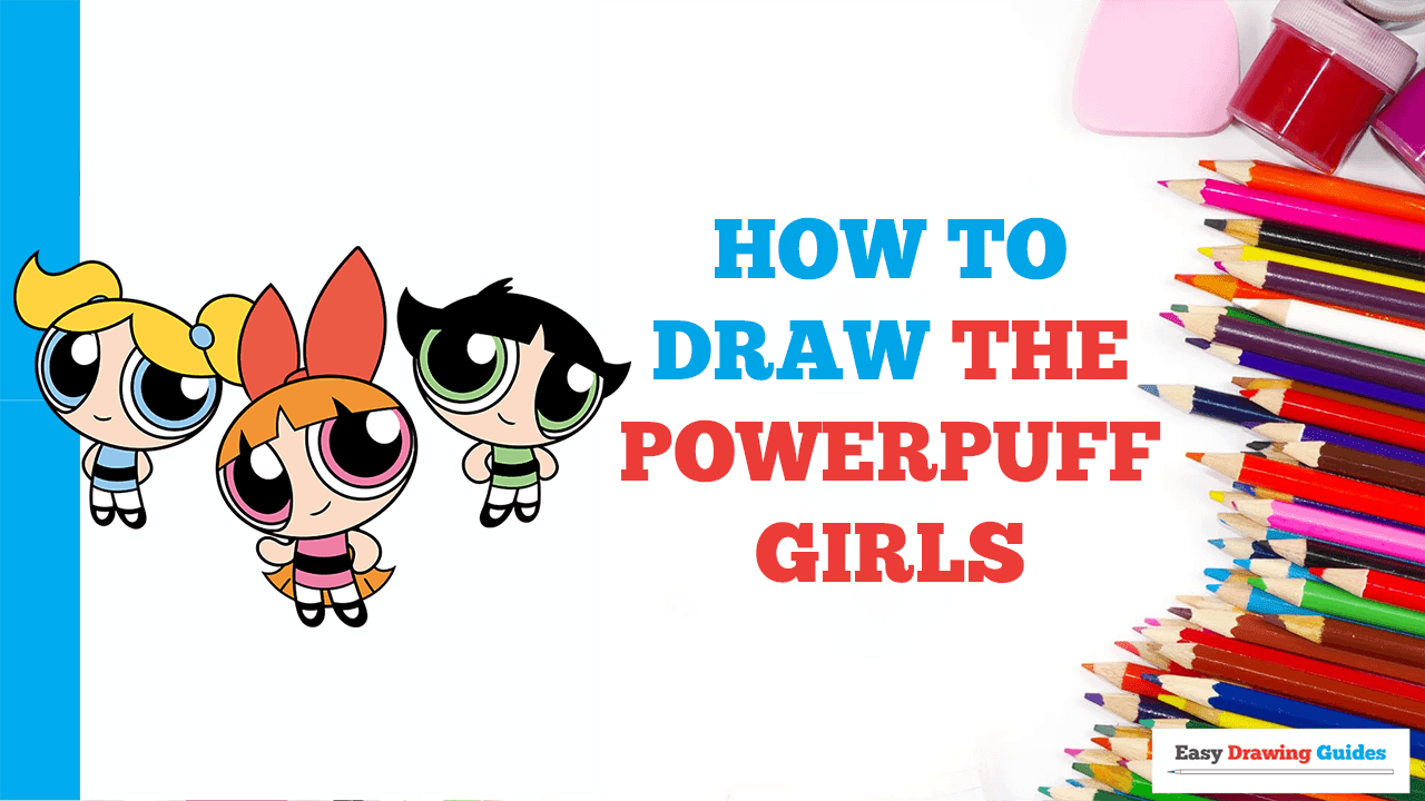 how to draw powerpuff girl step by step