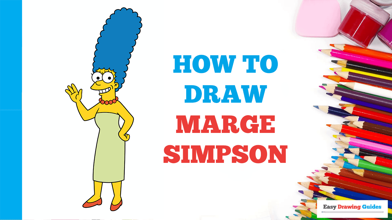 marge simpson drawing tutorial