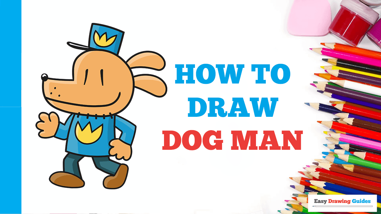 how to draw dog man book