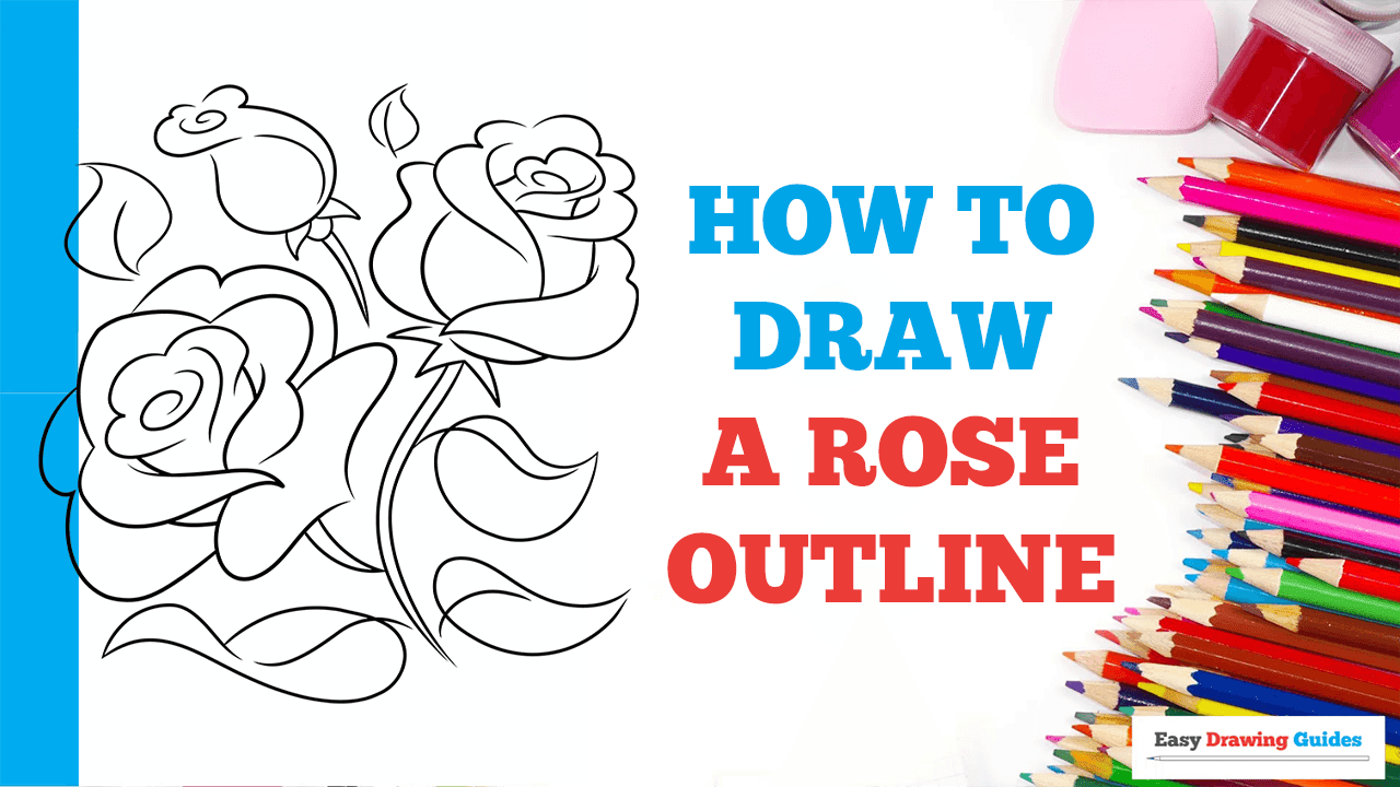 how to draw a rose artforkidshub