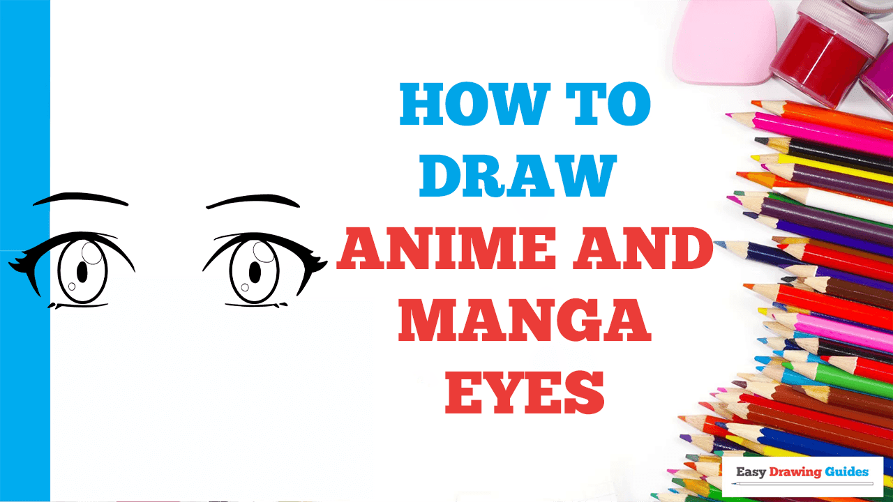 how to draw anime eyes step by step easy