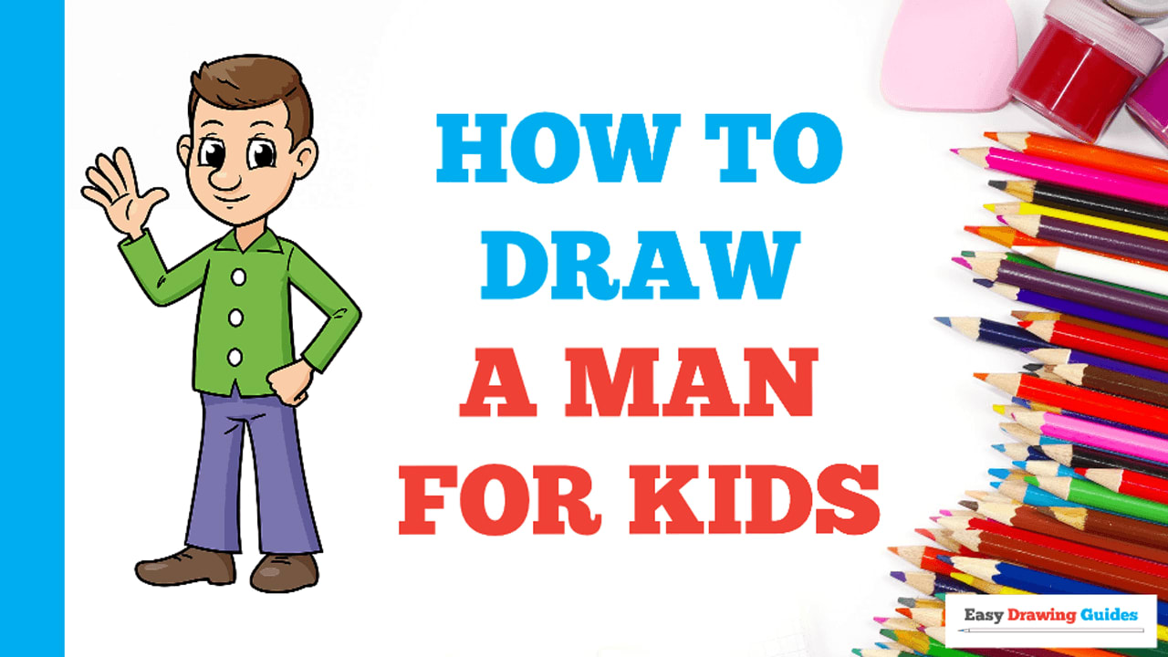 how to draw man kid
