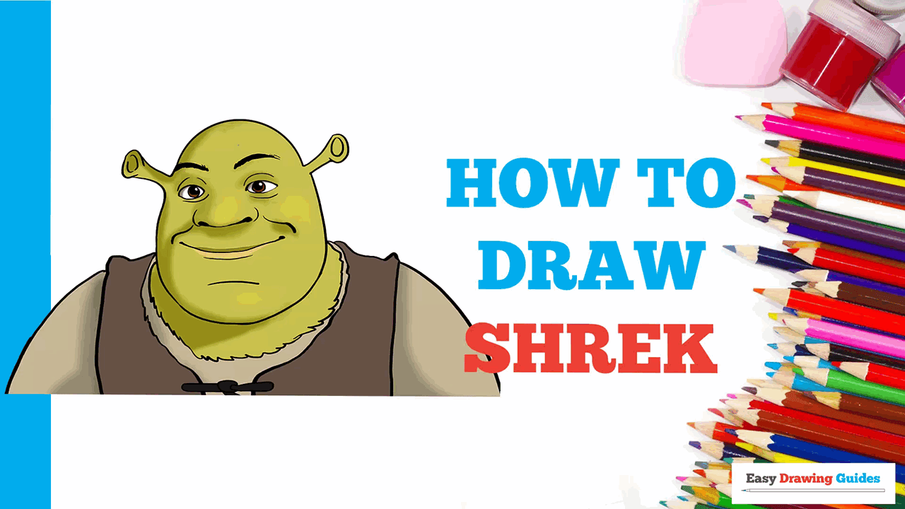 shrek drawing tutorial
