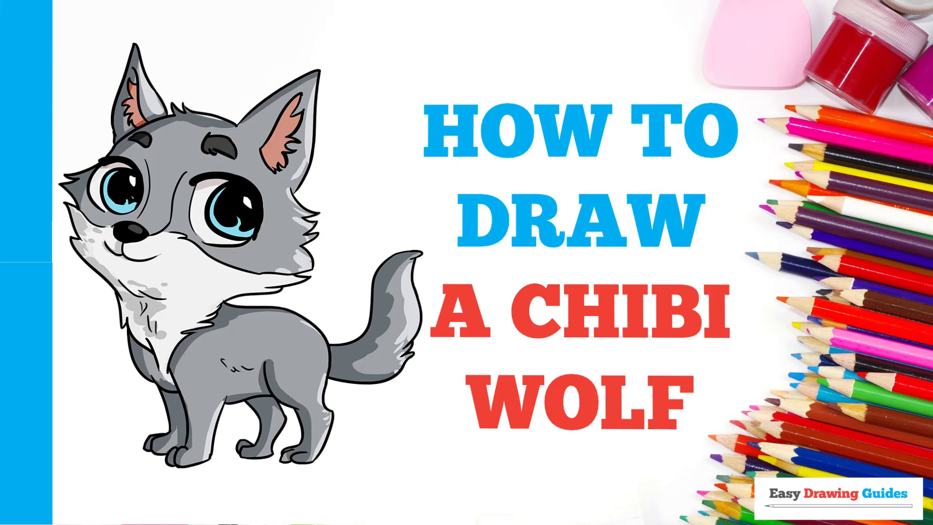 chibi wolf drawing easy
