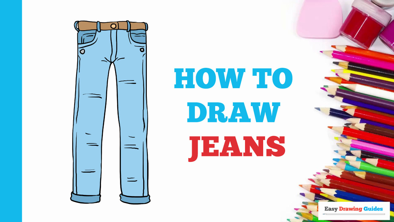 how to draw jeans digital