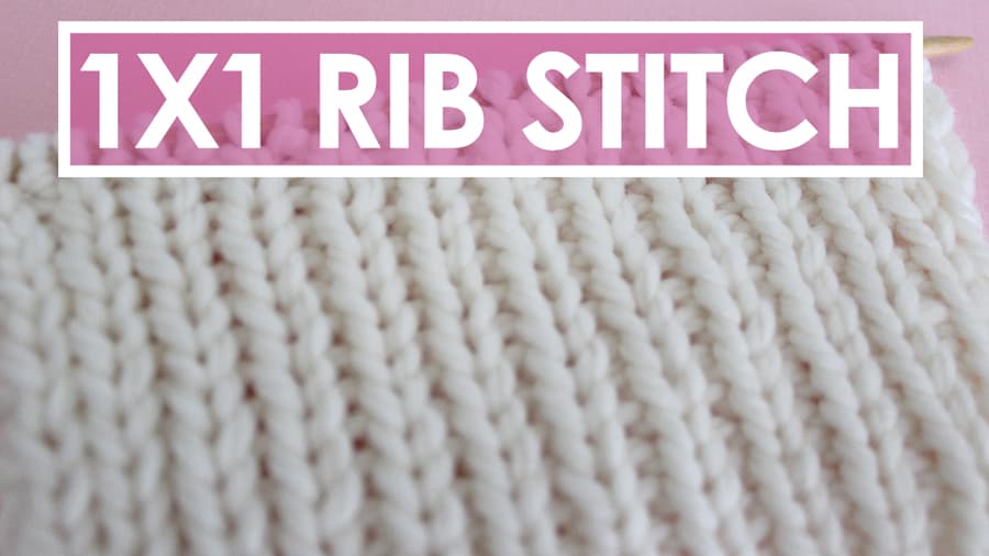 1x1 rib knit pattern