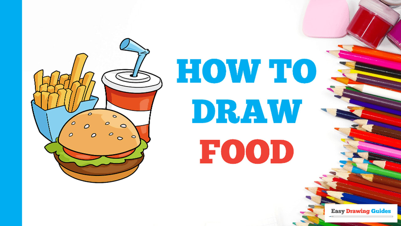 how to make junk food drawing