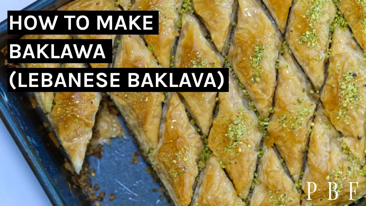 how to make baklava at home youtube