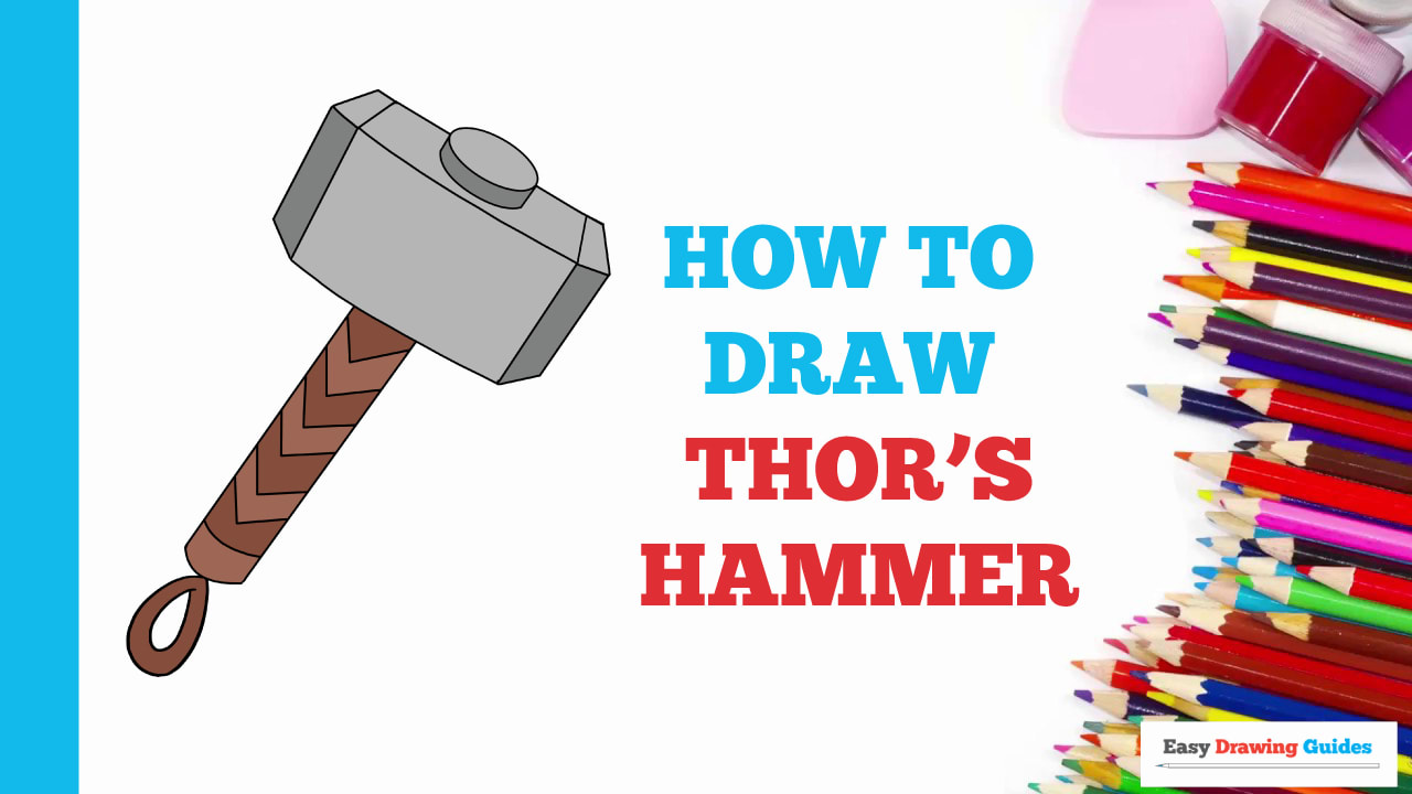 mjolnir drawing easy