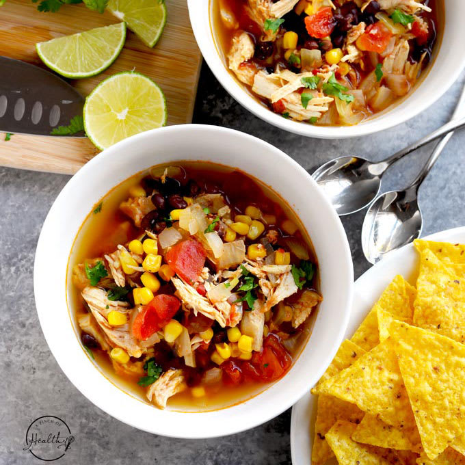 how long to cook chicken taco soup in instant pot