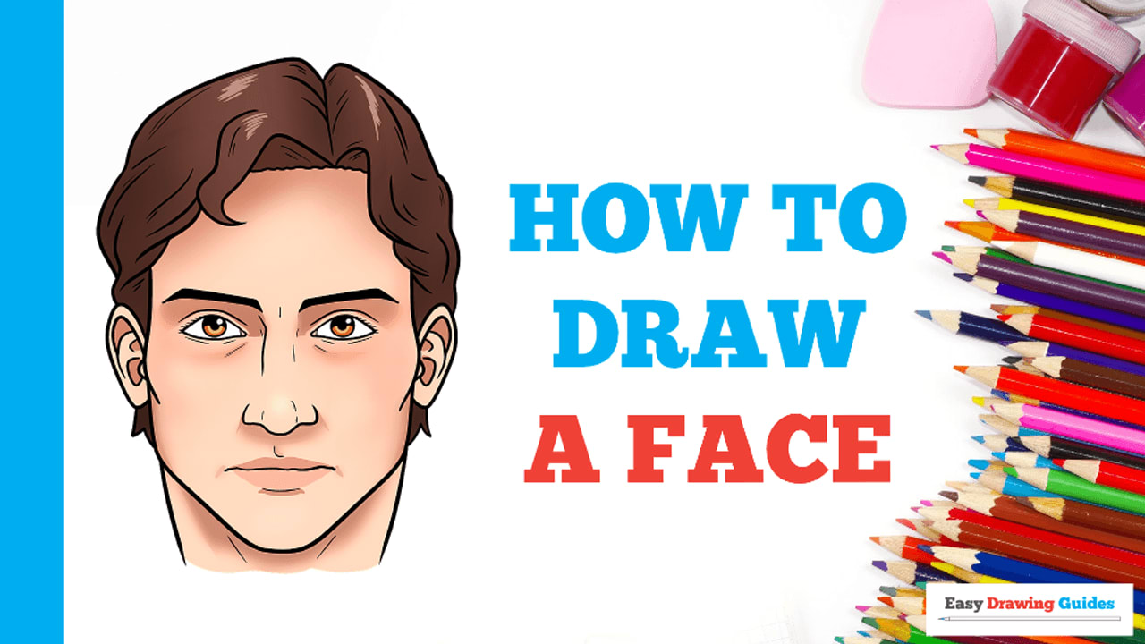 how to draw a face easy for beginners