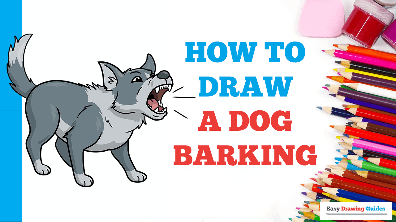 how to draw dog mouth
