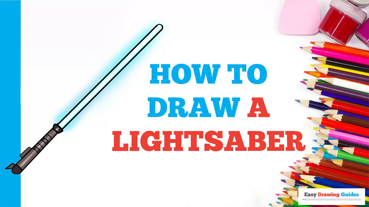 how to draw lightsaber
