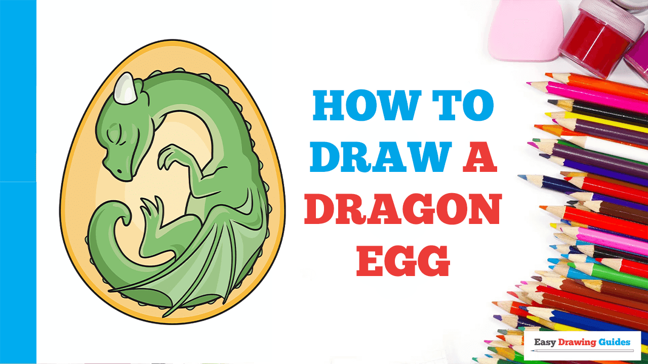 how to draw dragon egg