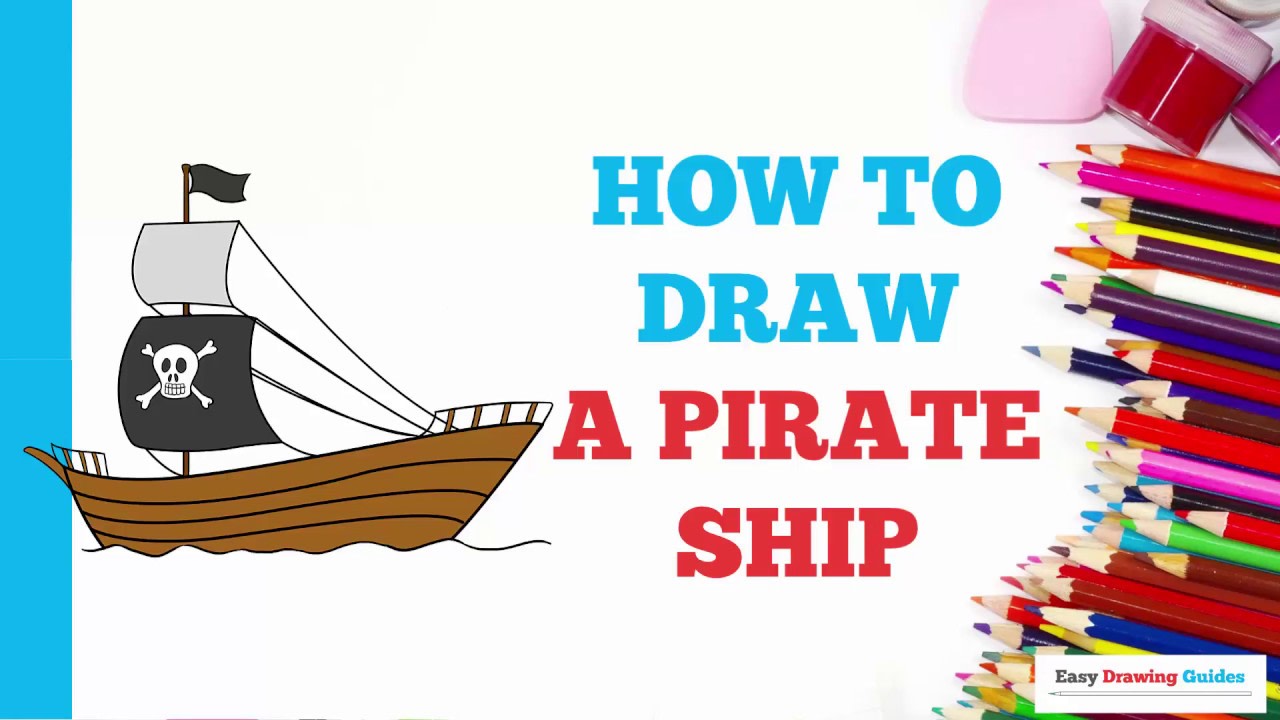pirate ship drawing tutorial