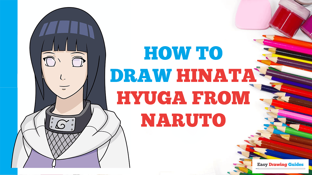 how to draw hinata from naruto step by step