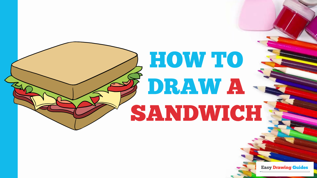 simple sandwich drawing
