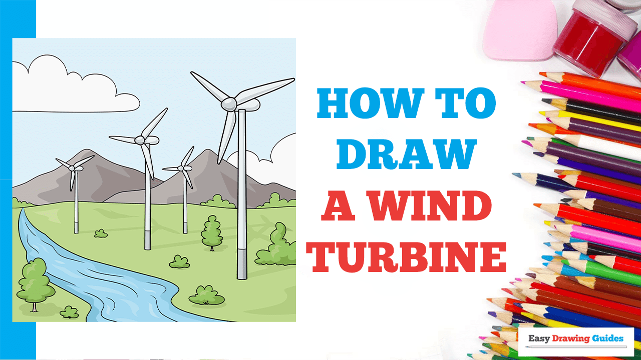 how to draw windmill