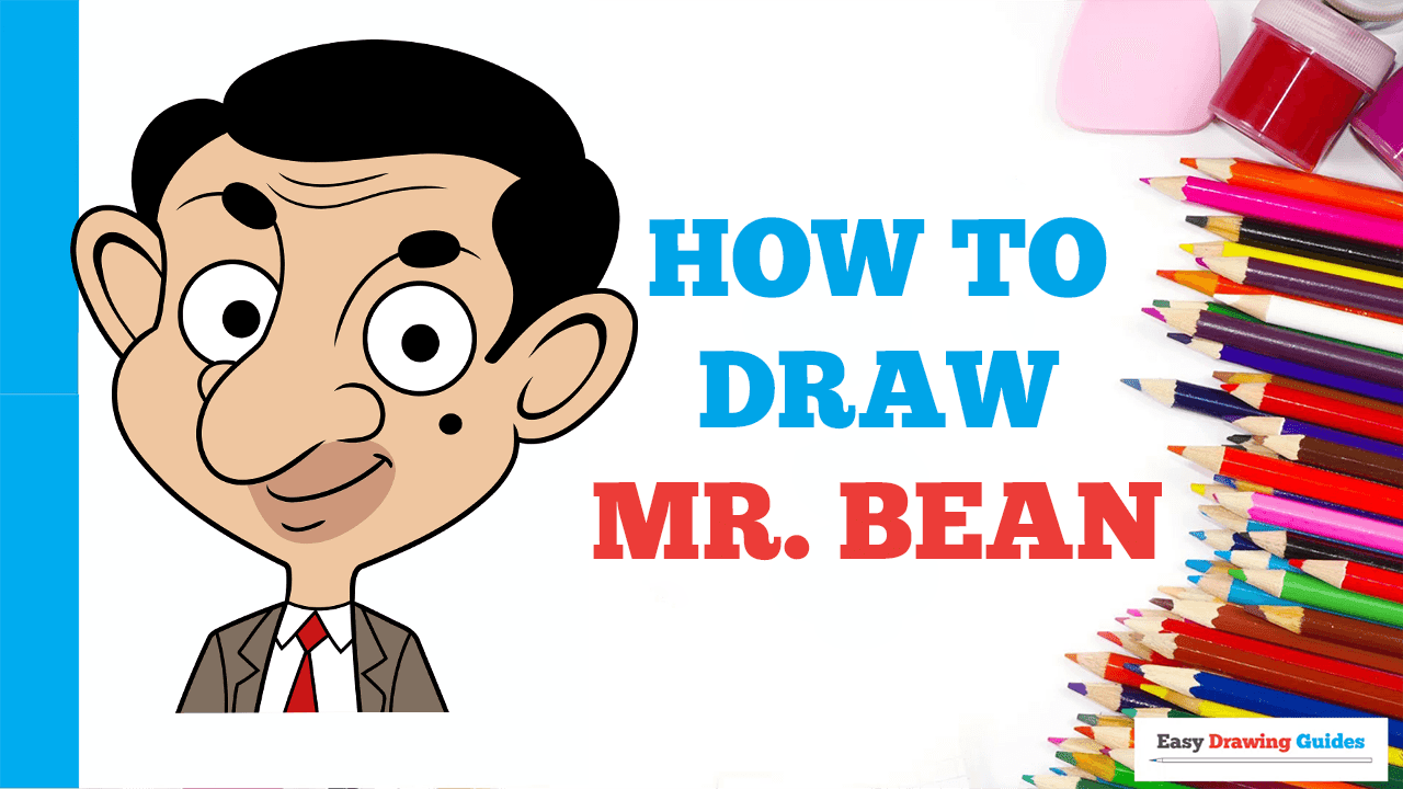 how to draw cartoon mr bean
