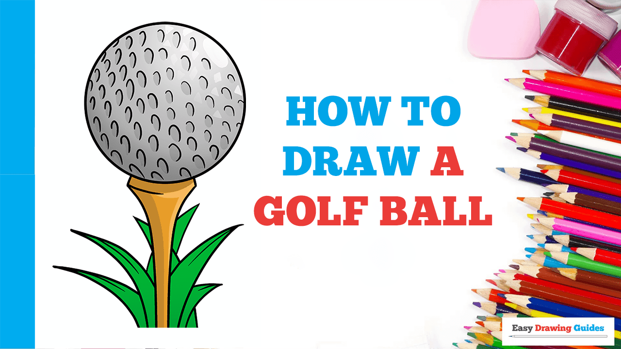 how to draw golf clubs