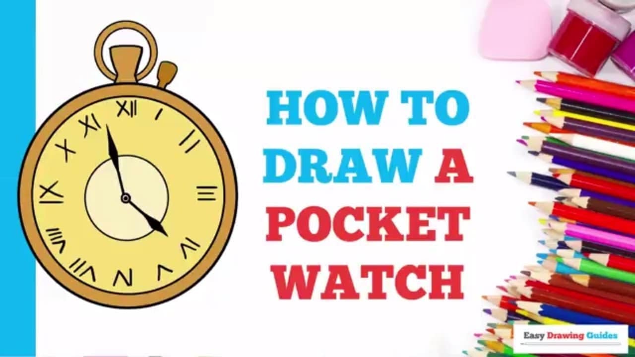 how to draw easy watch