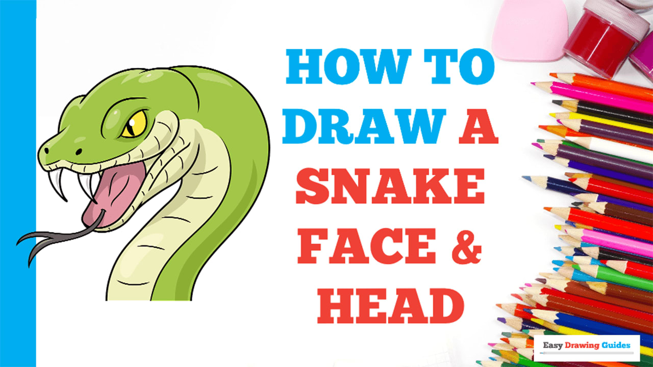 how to draw snake step by step