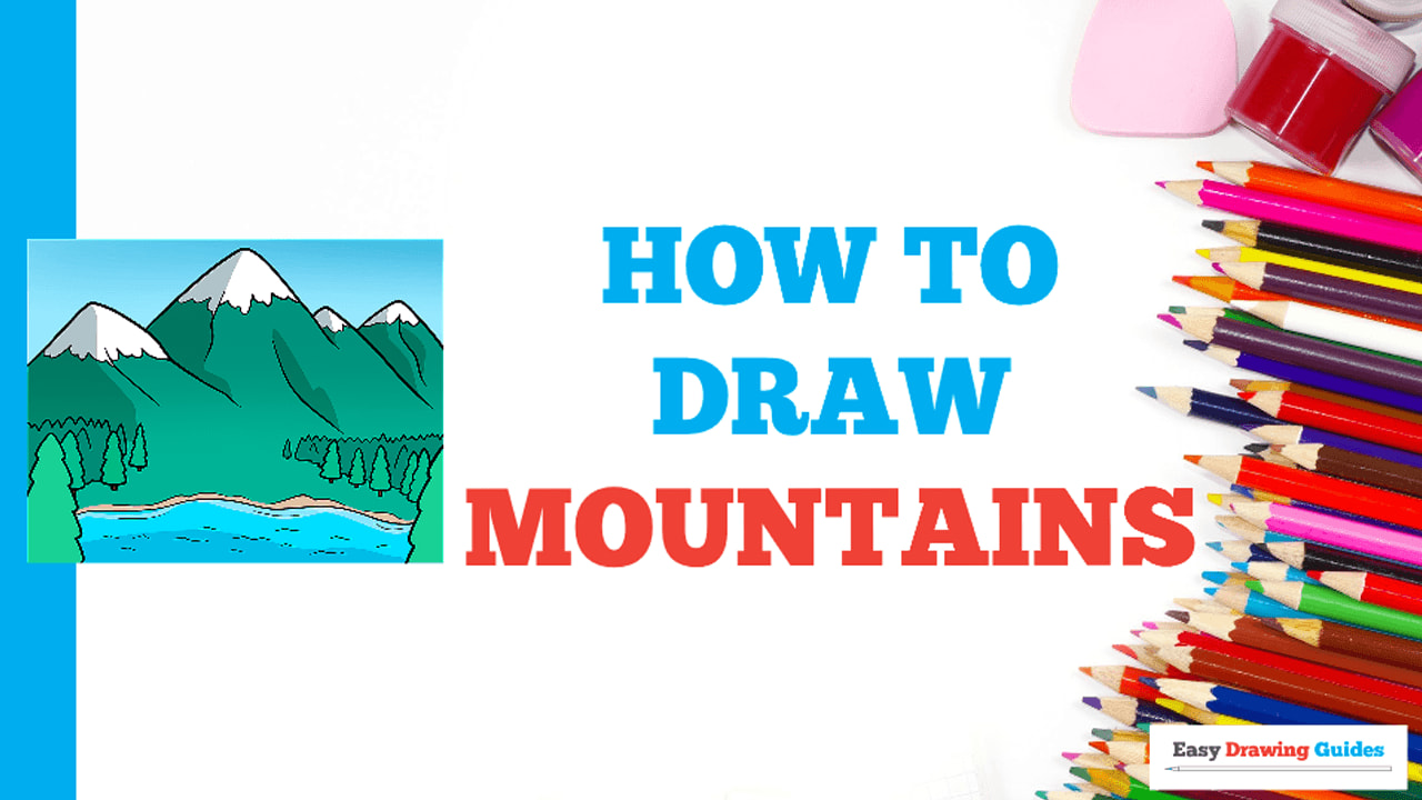 how to draw mountains for beginners