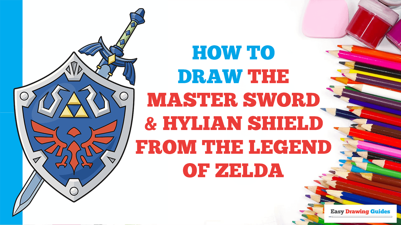 zelda shield and sword coloring pages