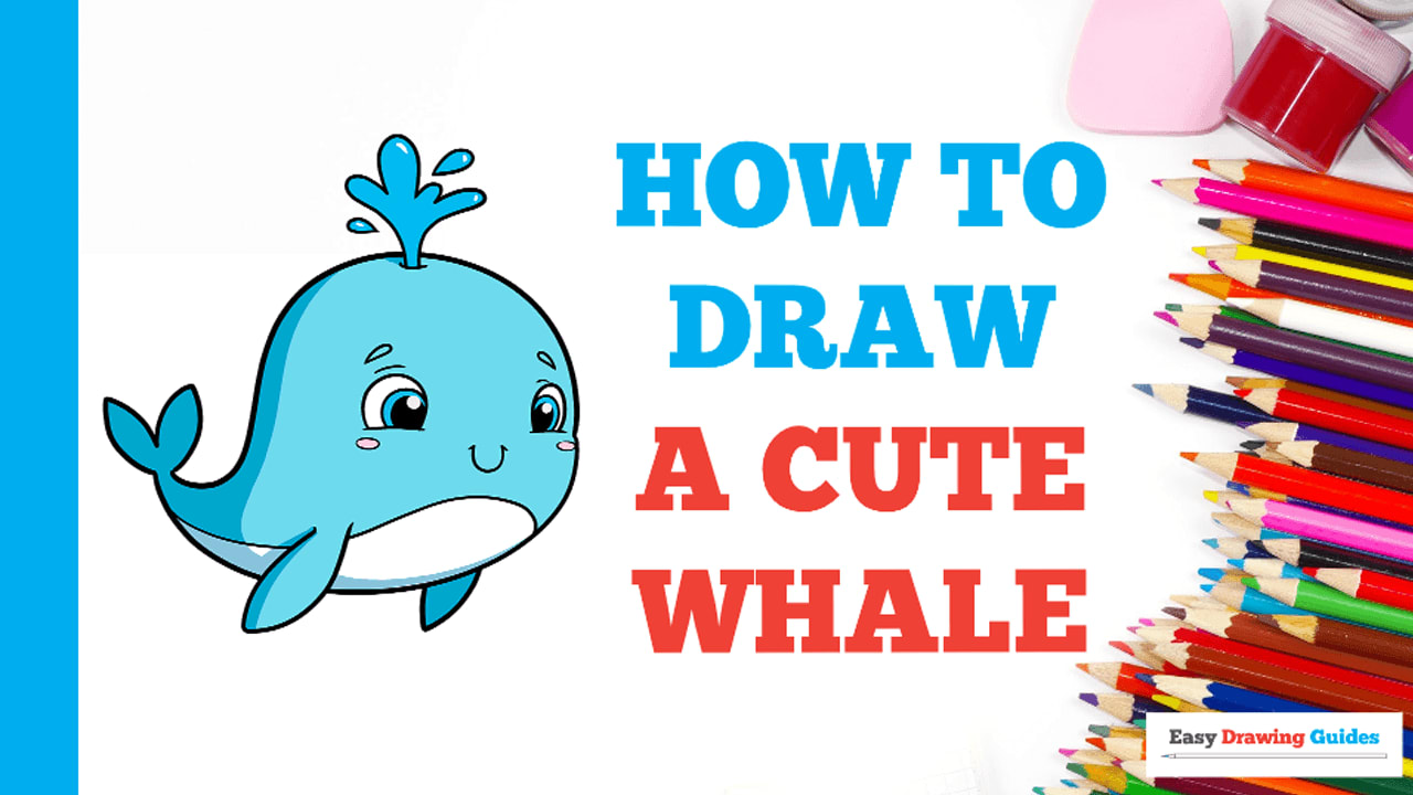 how to draw kawaii whale