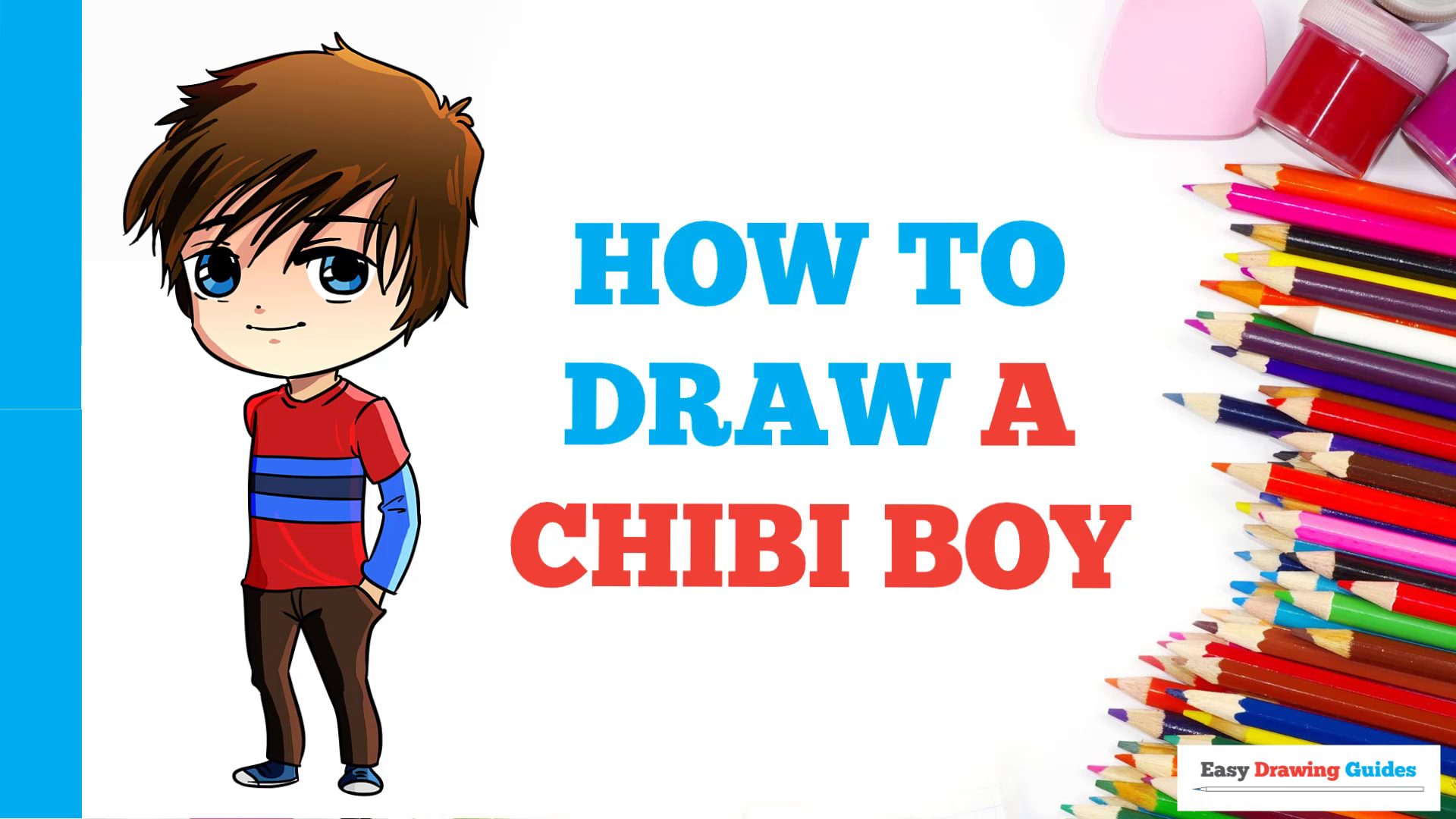how to draw boy cute