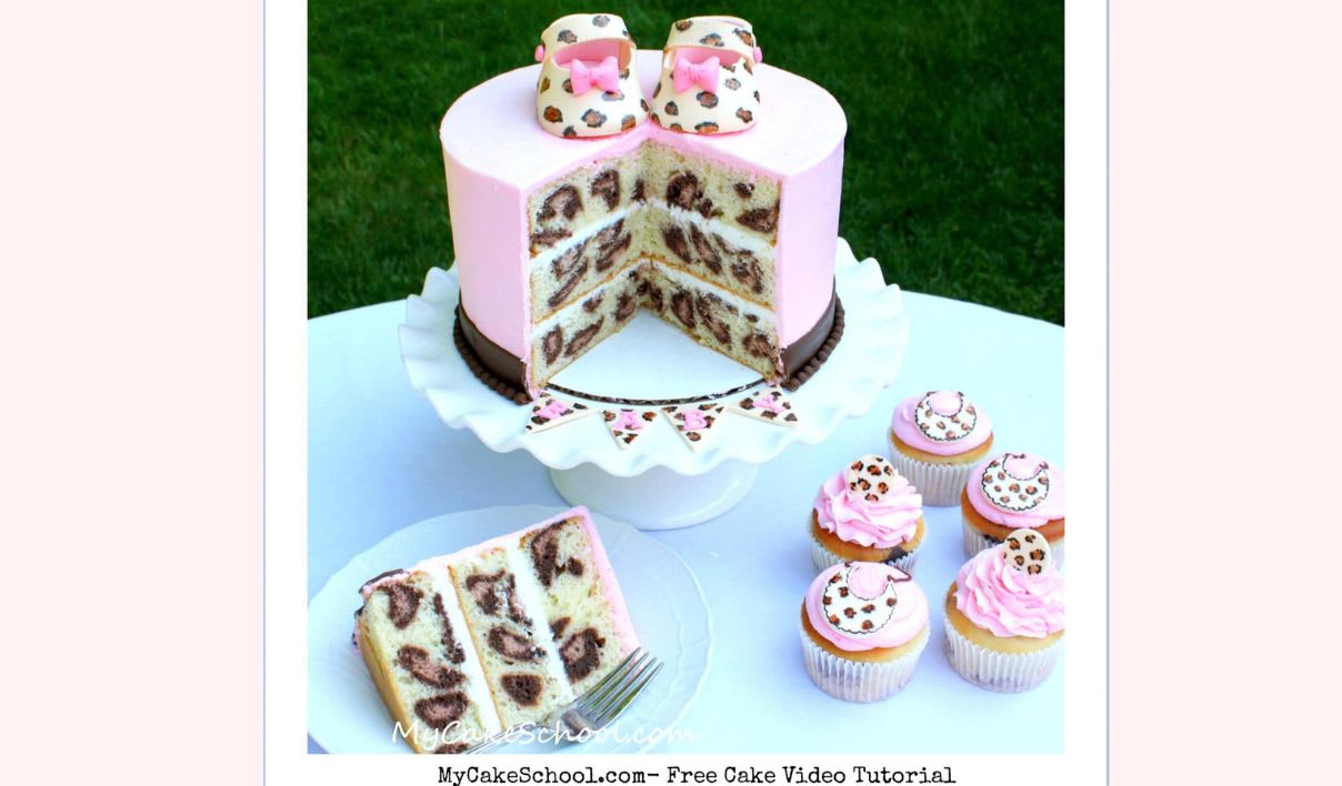 leopard print cakes