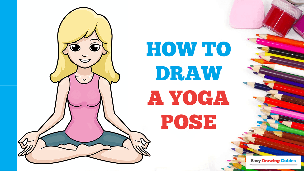 how to draw a girl doing yoga