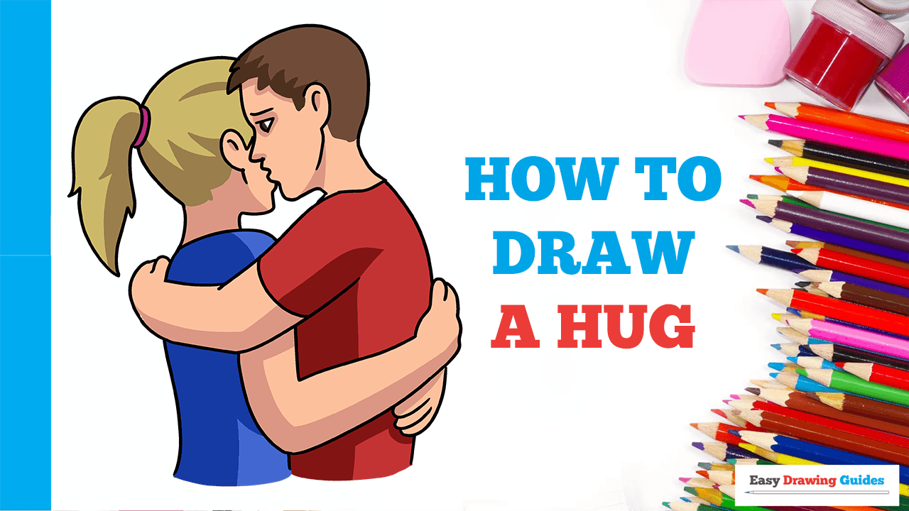 how to draw mom and dad kissing