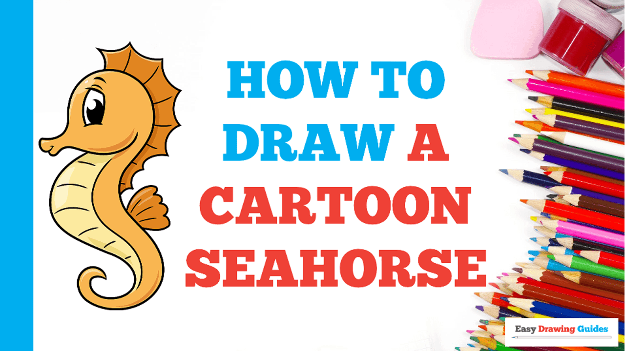 how to draw a seahorse video