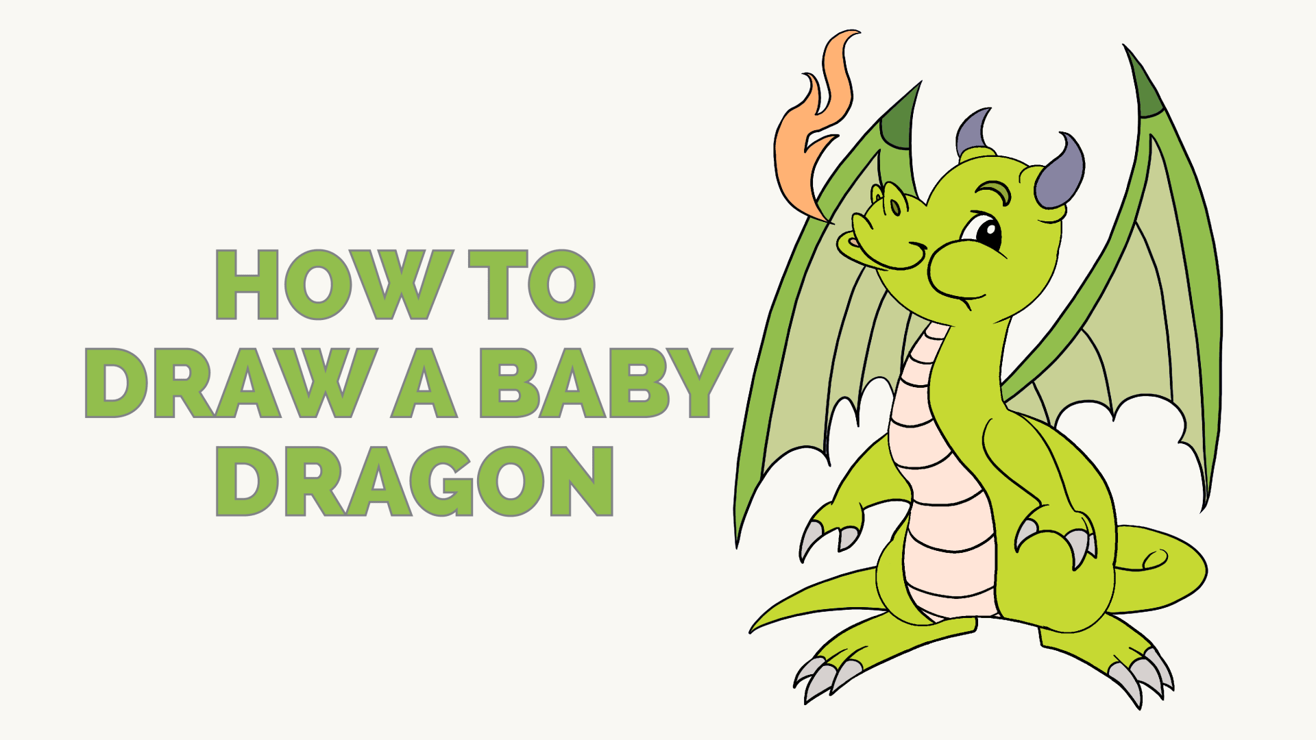 how to draw a dragon baby step by step