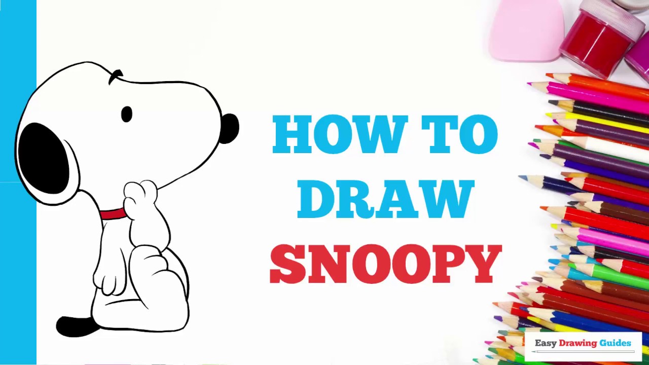 how to draw snoopy