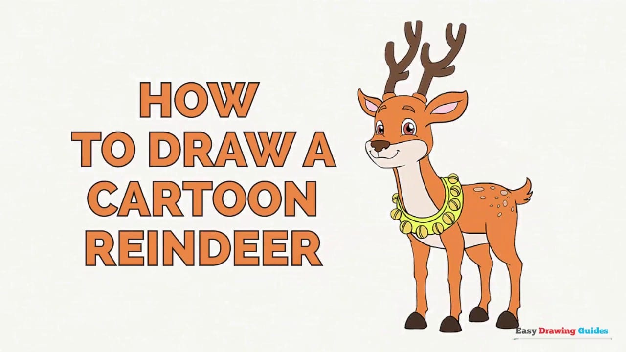how to draw a reindeer mouth