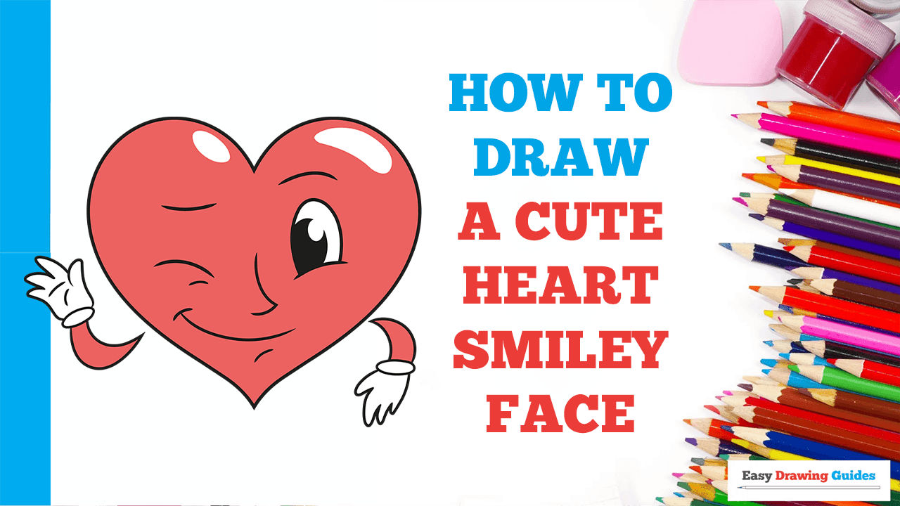 how to draw kawaii heart