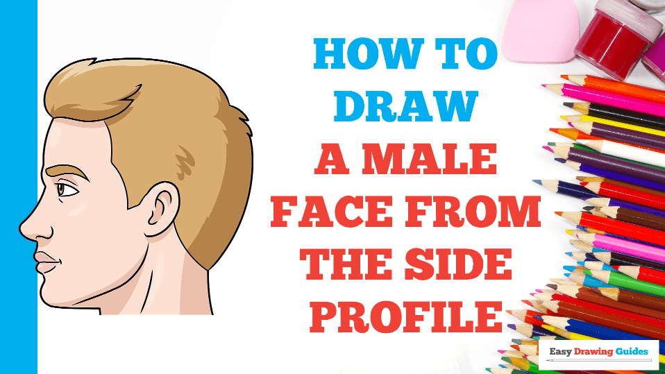 how to draw a profile of a boy
