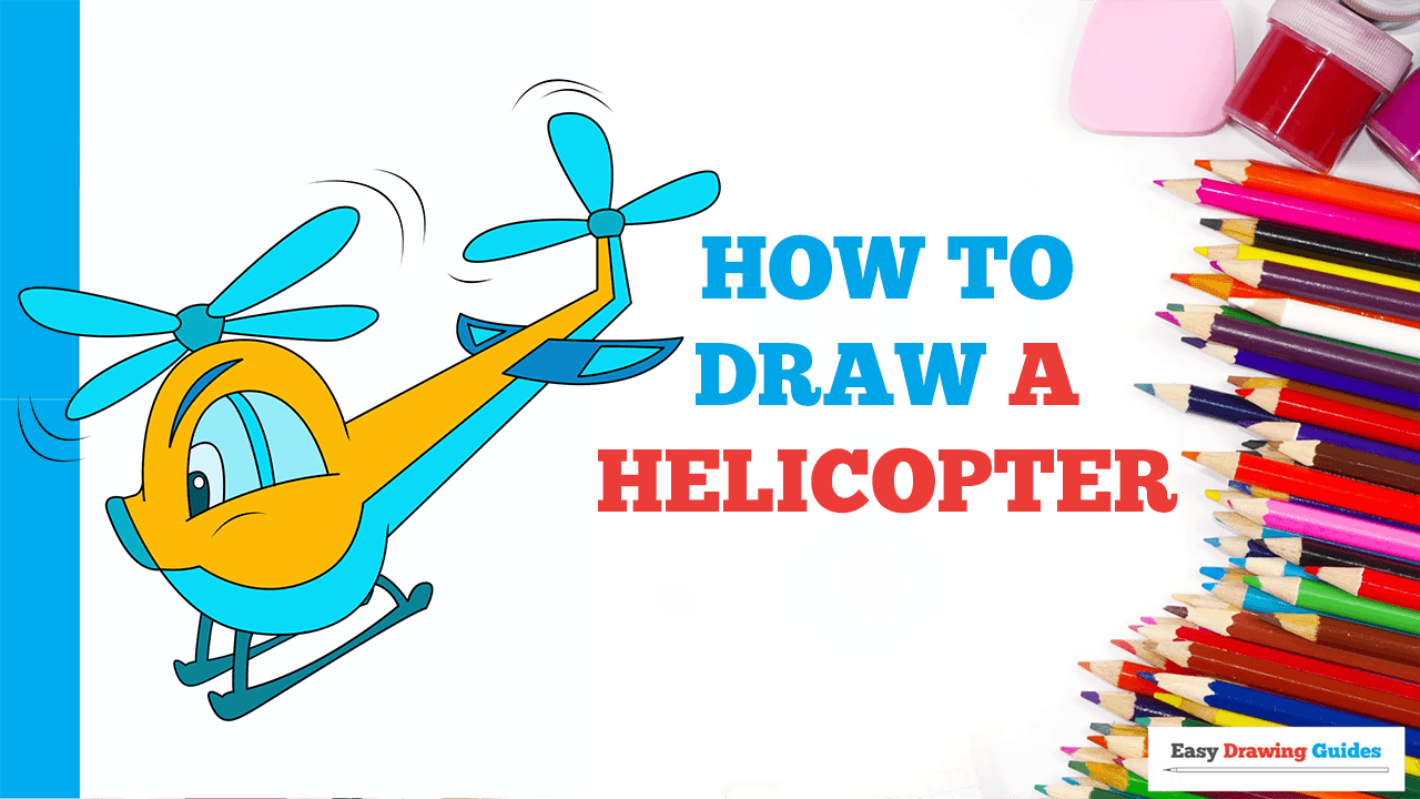 helicopter drawing easy