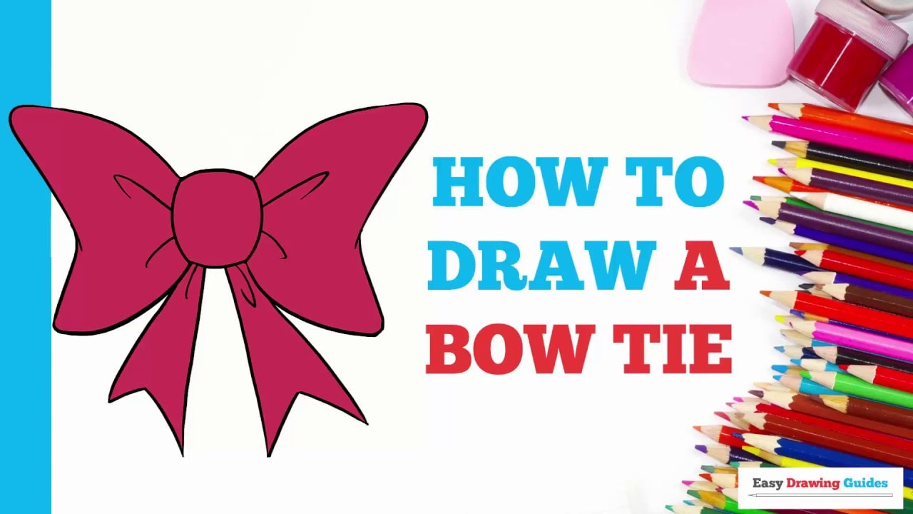 how to draw a tie easy