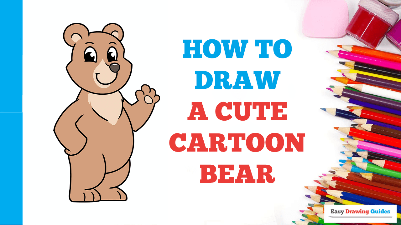 how to draw cartoon bear
