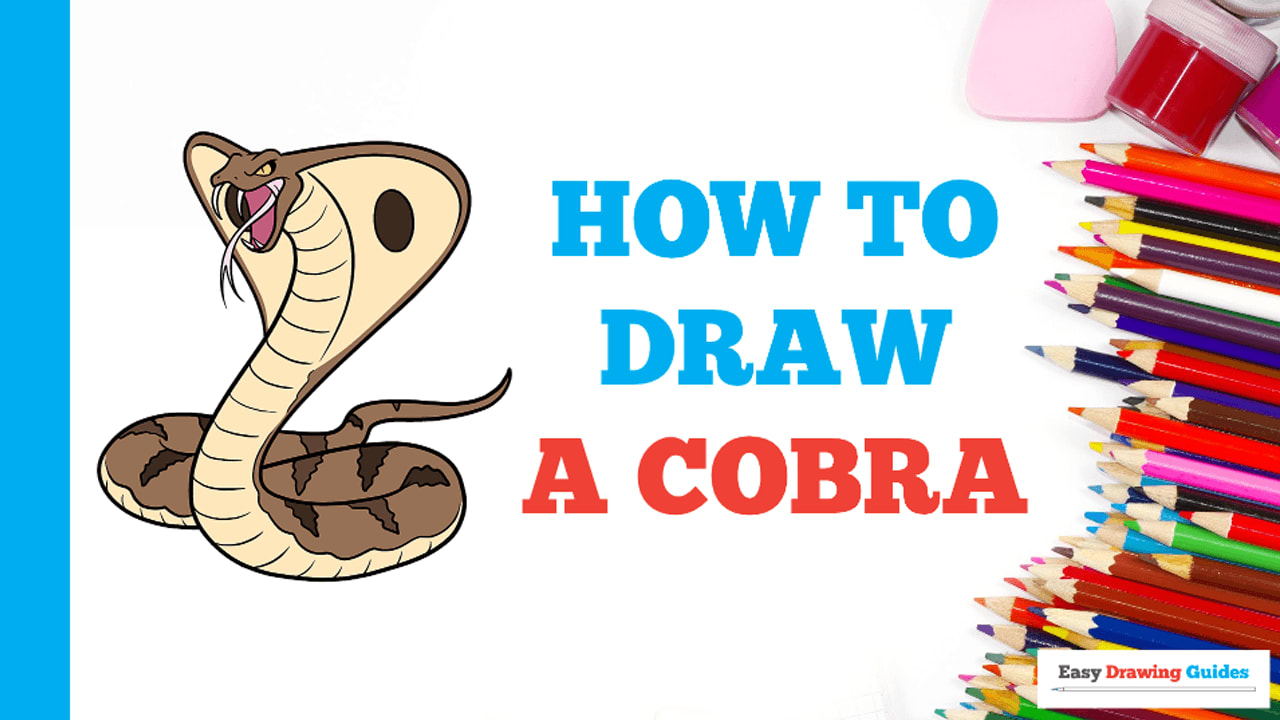 how to draw snake cobra