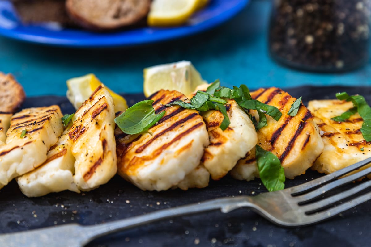 how to cook halloumi on hob