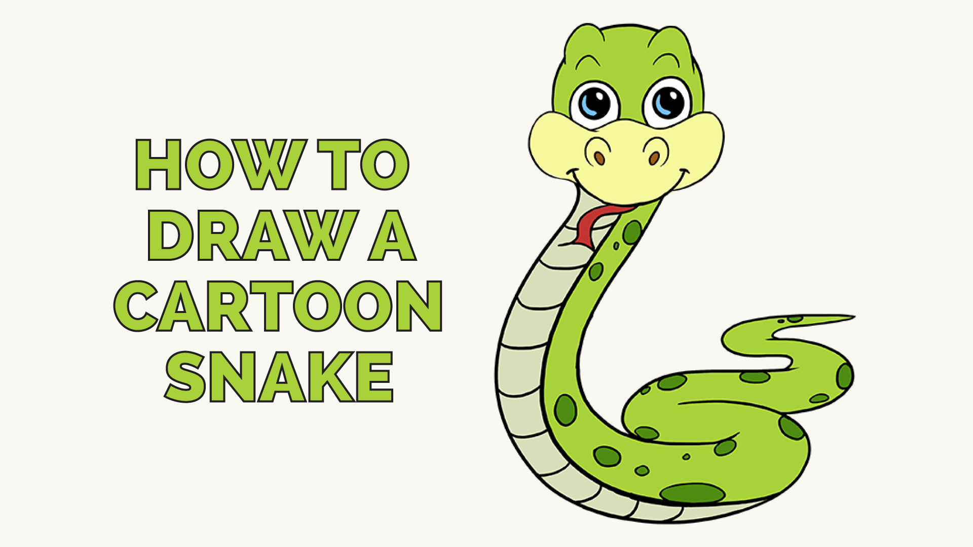 how to draw coiled snake