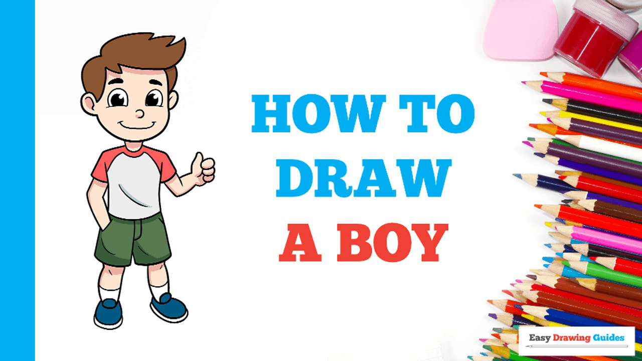 how to draw boy easy